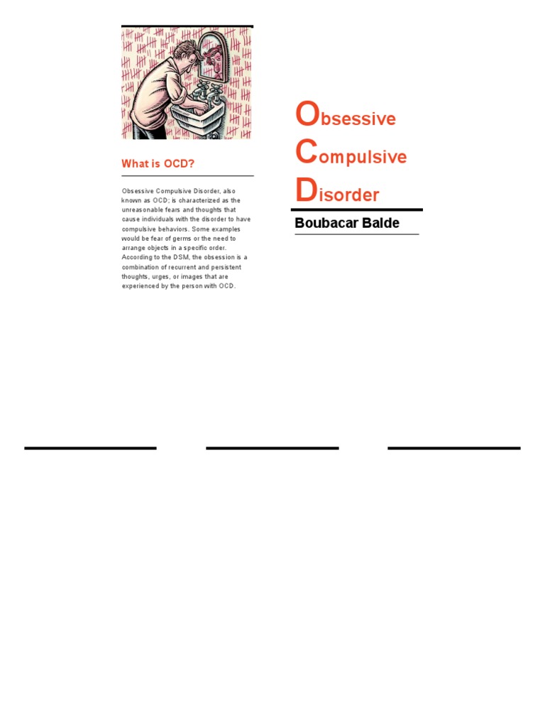 Ocd Pamphlet | PDF | Obsessive–Compulsive Disorder | Psychiatry Related ...