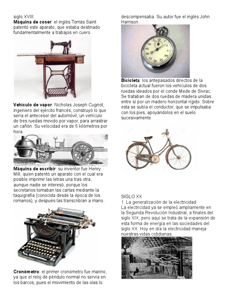 Inventos De La Revolución Industrial Del Siglo Xix Revolución