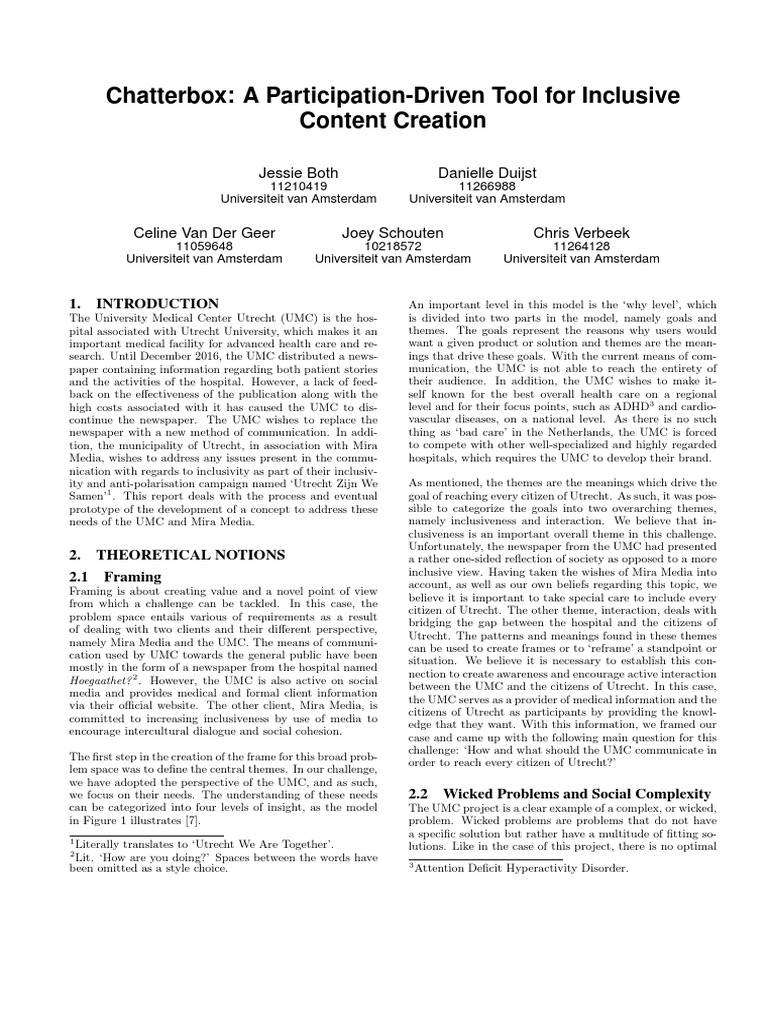 Chatterbox Project - Design Thinking Methodology | PDF | Online And ...