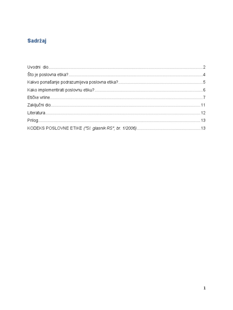 Menadzment I Poslovna Etika | PDF