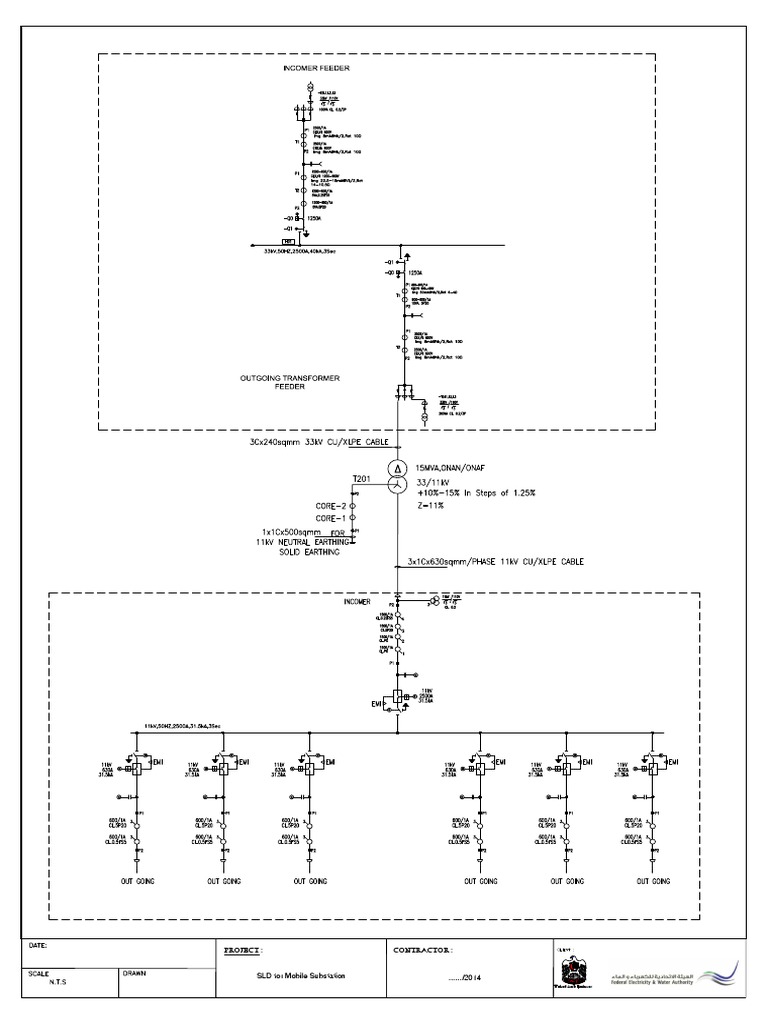 SLD For Mobile Substation New (3) - Layout1 | PDF