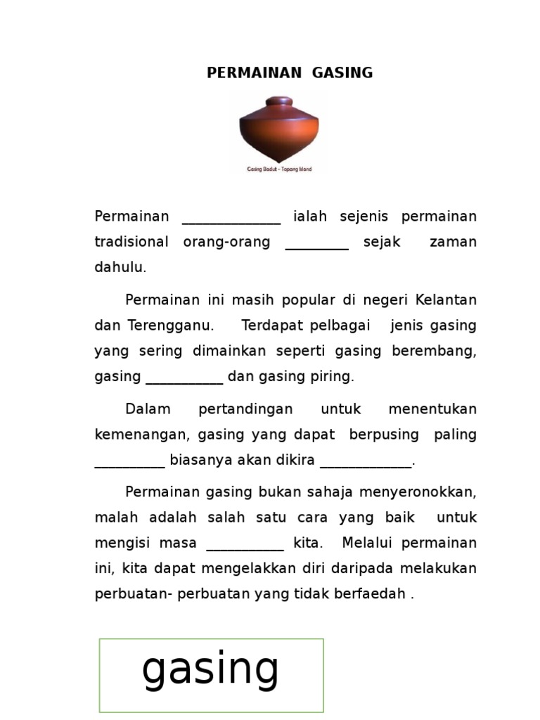 Permainan Gasing | PDF