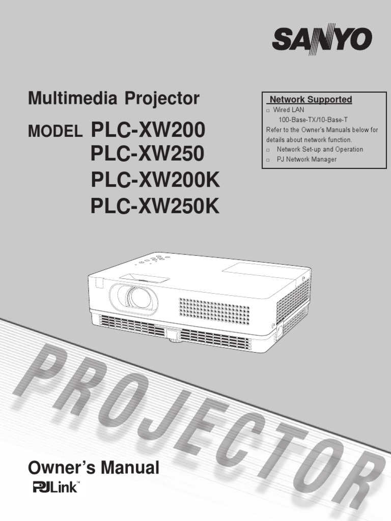 PLC-XW200 PLC-XW250 PLC-XW200K PLC-XW250K: Multimedia Projector | PDF ...