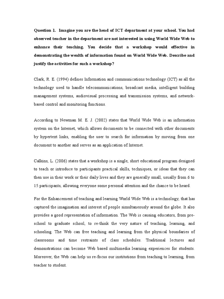 Assignment FINAL FIELD TRIP COUR | PDF | Educational Technology ...