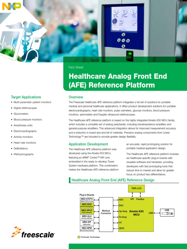Healthcare Analog Front End (AFE) Reference Platform: Fact Sheet | PDF ...