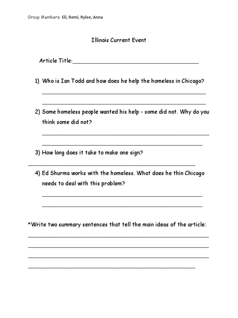 Eli, Remi, Rylee, Anna: Group Members | PDF