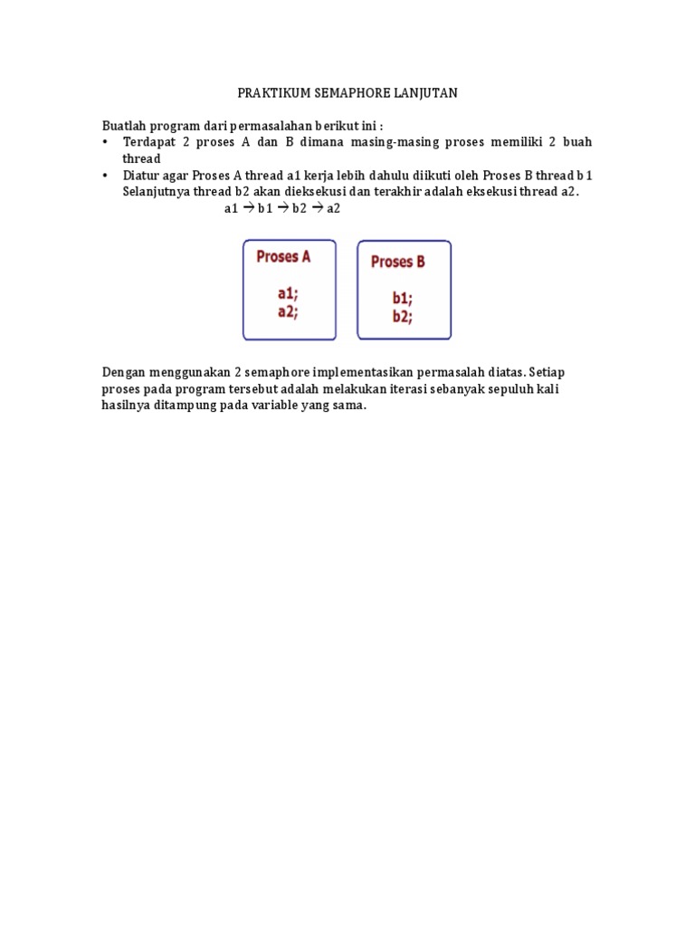 P21 Praktikum Semaphore Lanjutan PDF | PDF