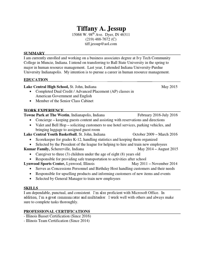 Resume Update | PDF