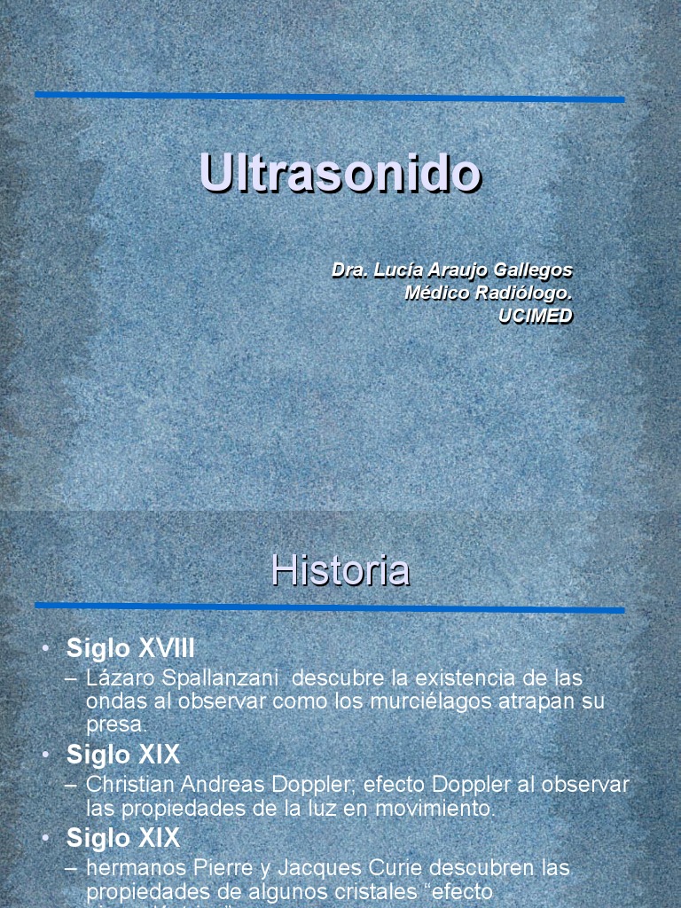 Generalidades Ultrasonido | Descargar gratis PDF | Ultrasonido ...