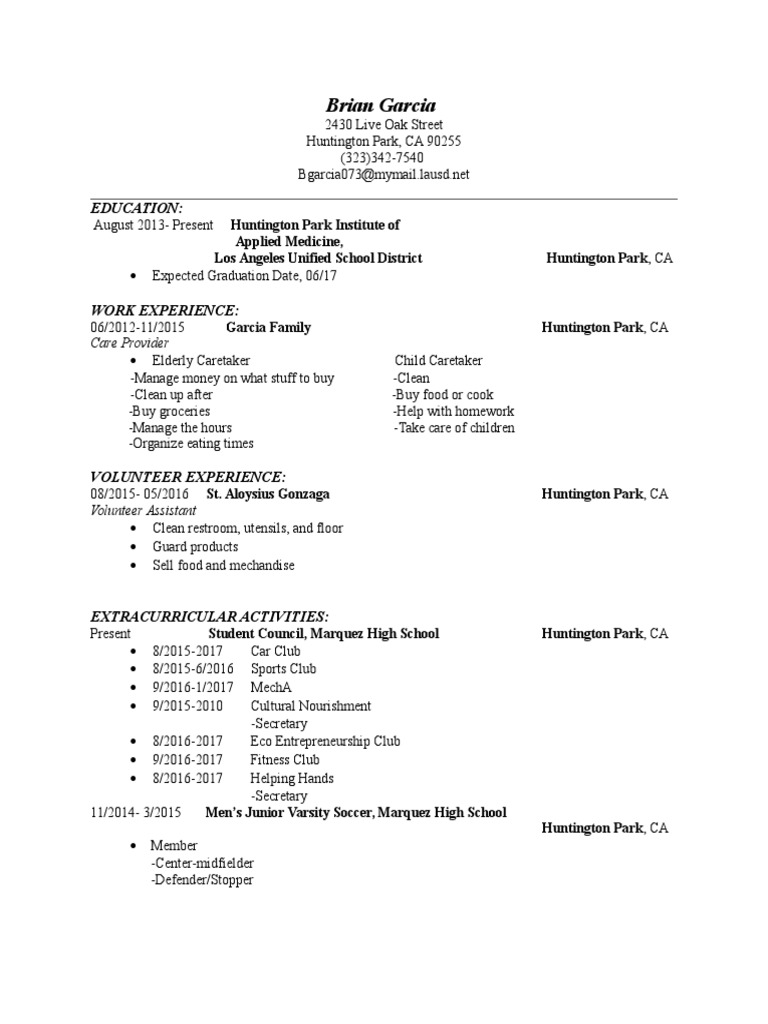 Brian Resume 5 | PDF