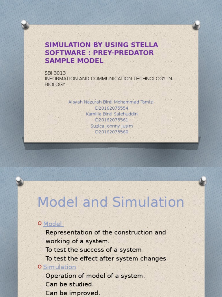 Simulation by Using Stella Software: Prey-Predator Sample Model | PDF ...