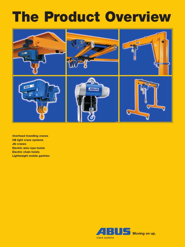 ABUS Crane Systems Overview | PDF | Crane (Machine) | Elevator