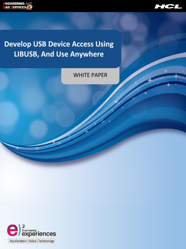 Develop Usb Device Access Once Using Libusb - Use Any Where Nagendra ...