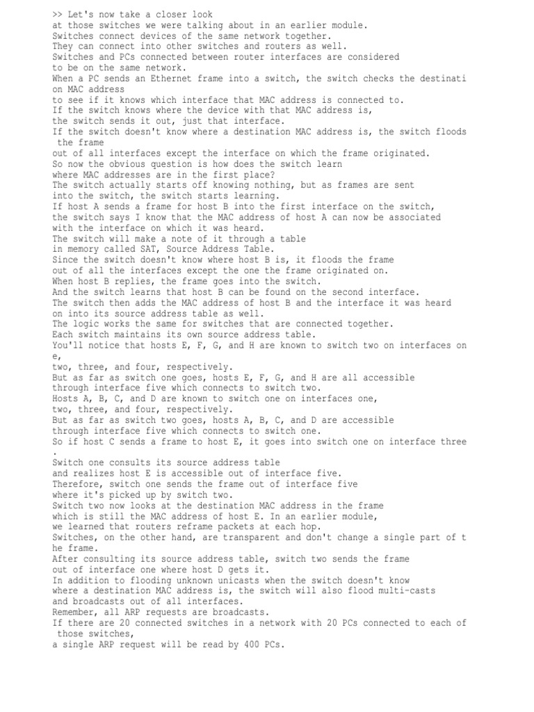 How Switches Work | PDF | Network Switch | Computer Network