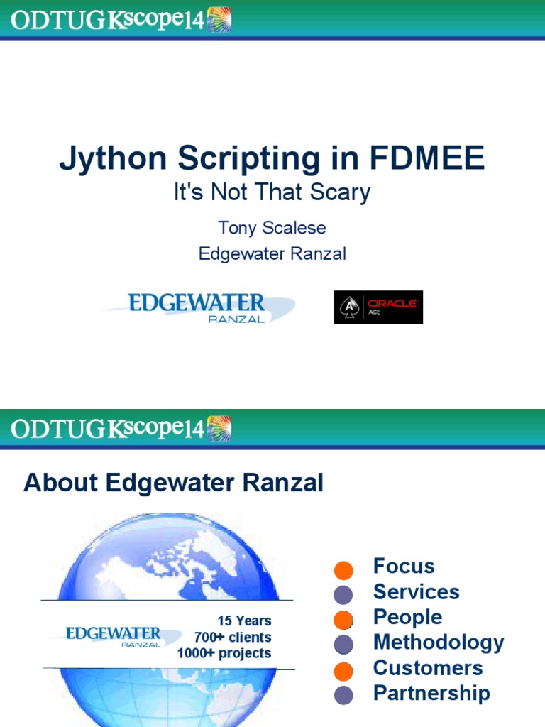 Jython Scripting Guide for FDMEE | PDF | String (Computer Science ...