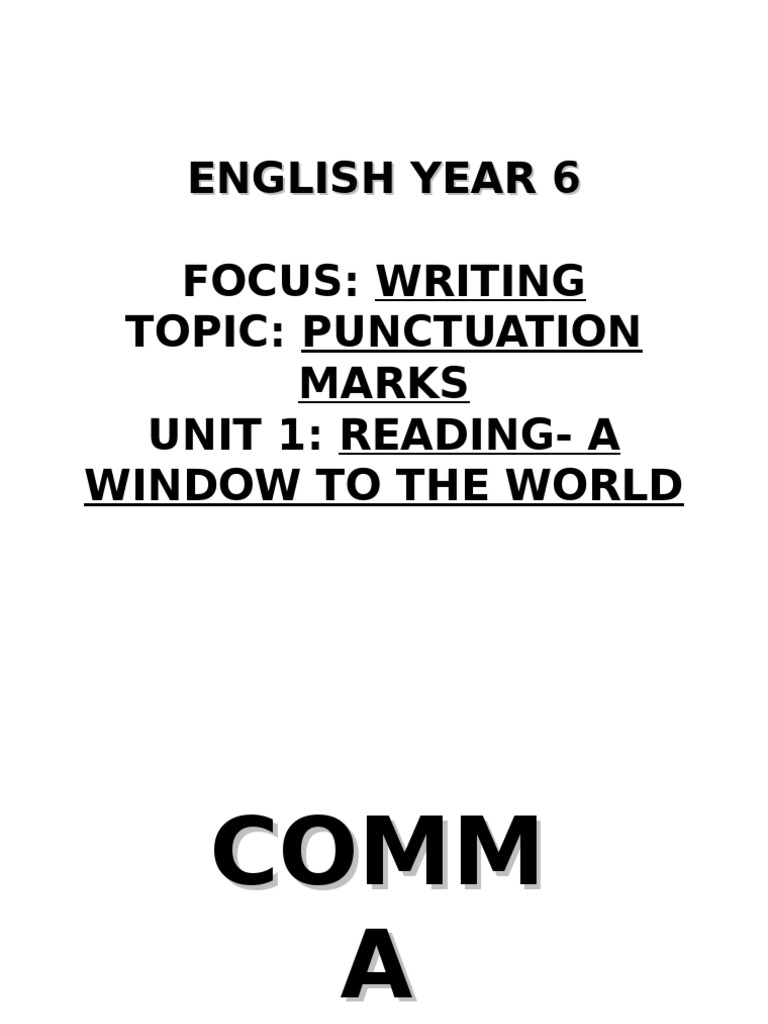 A Guide to Basic Punctuation Marks: Commas, Full Stops, Capital Letters ...