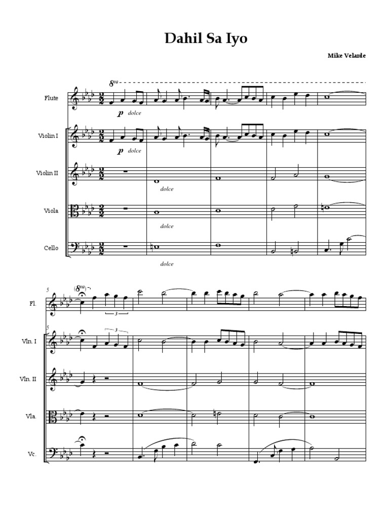 Dahil Sa Iyo (Full Score) | PDF