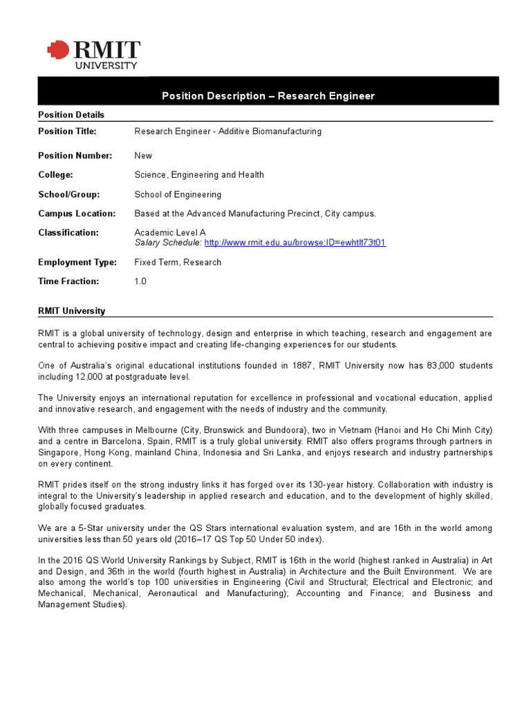 PD Research Engineer | PDF | Engineering | Academia