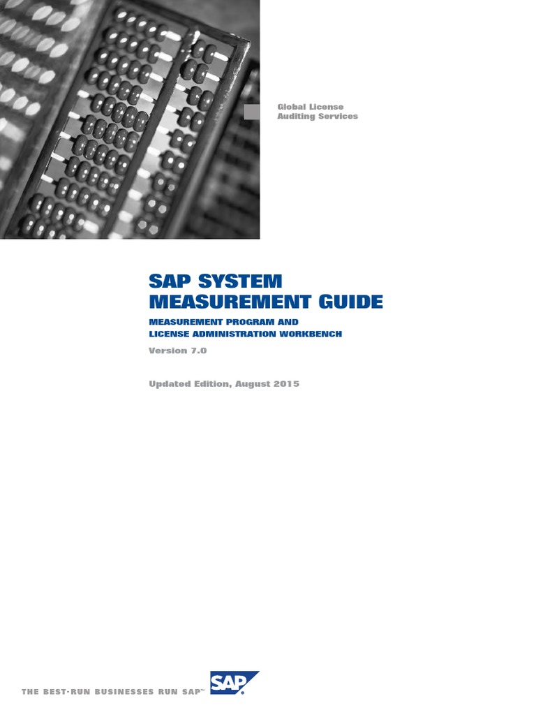 SAP System Measurement Guide | PDF | Sap Se | Software