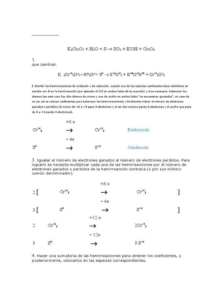 Ejerc Redox | PDF