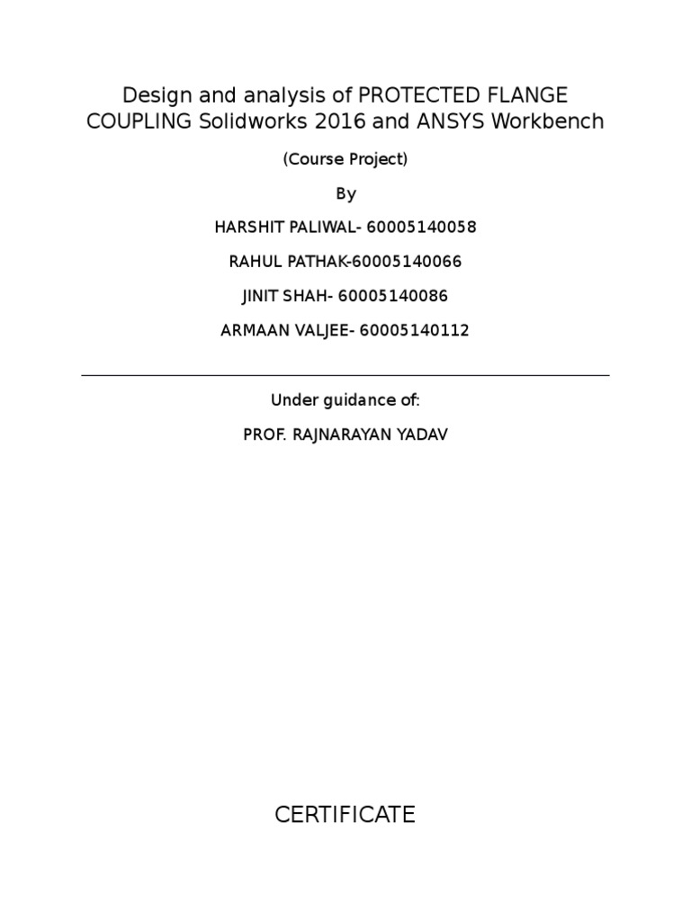 Report FEA | PDF | Engineering | Machines