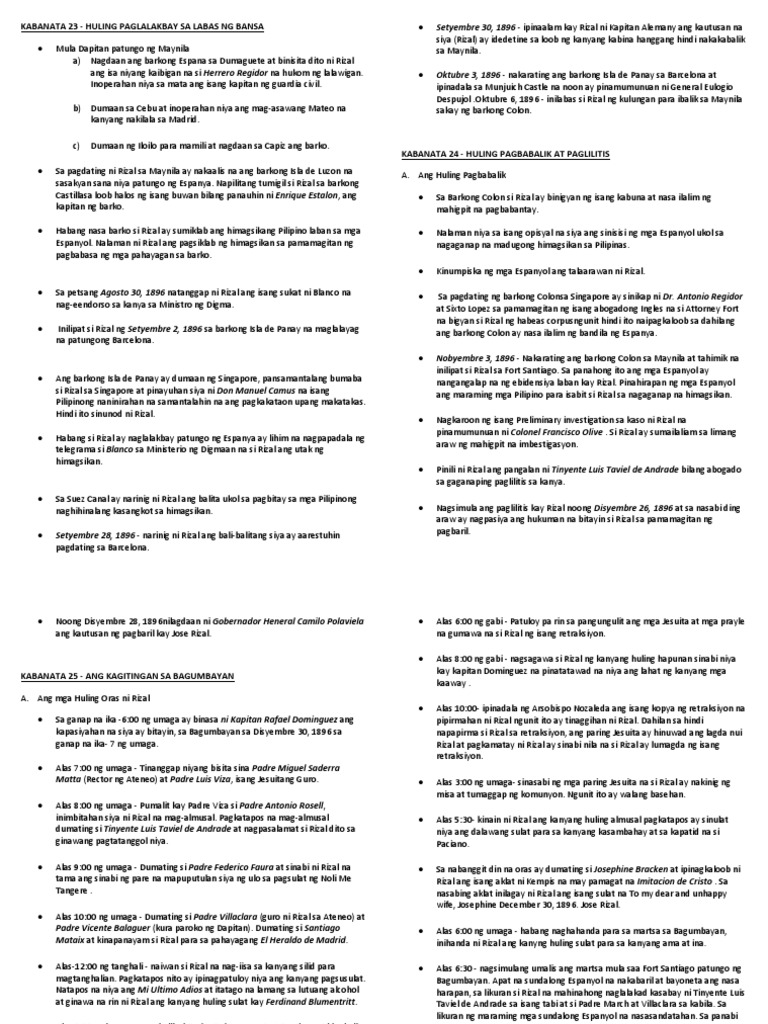 Kabanata 23-25 | PDF