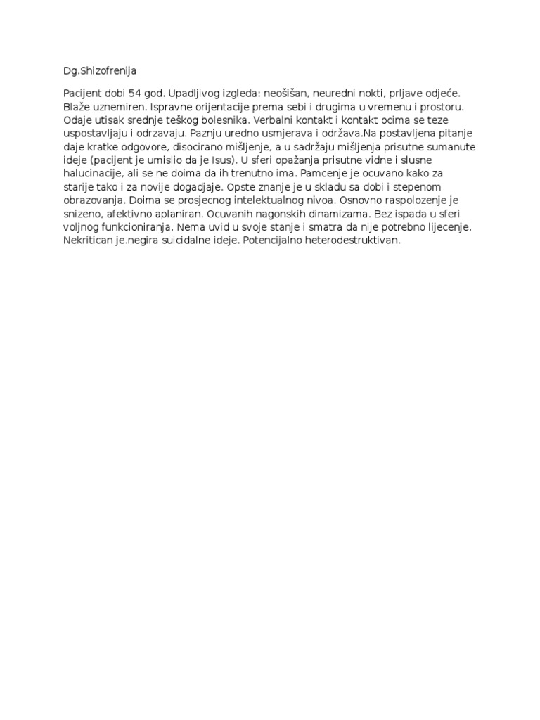 Psihicki Status | PDF