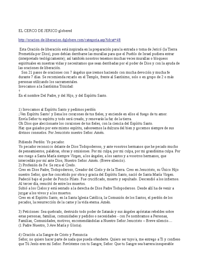El Cerco de Jerico Globered | PDF | María, madre de Jesús | Oración