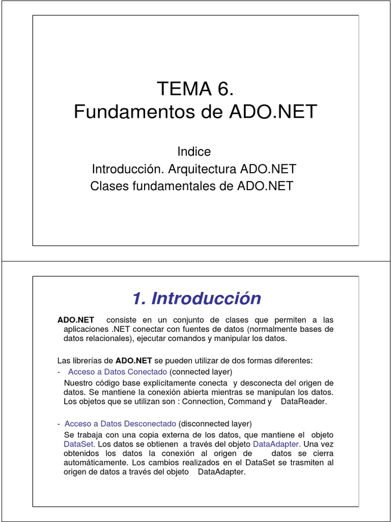 Tema 6, Fundamentos de | PDF | Servidor SQL de Microsoft | SQL