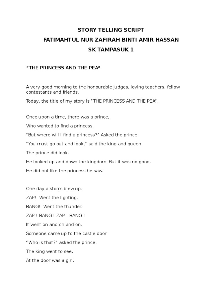 The Princess and The Pea | PDF