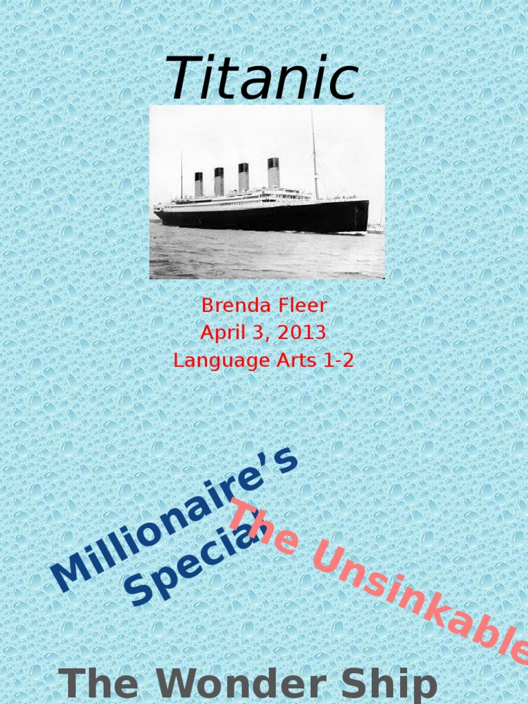Titanic Powerpoint | PDF
