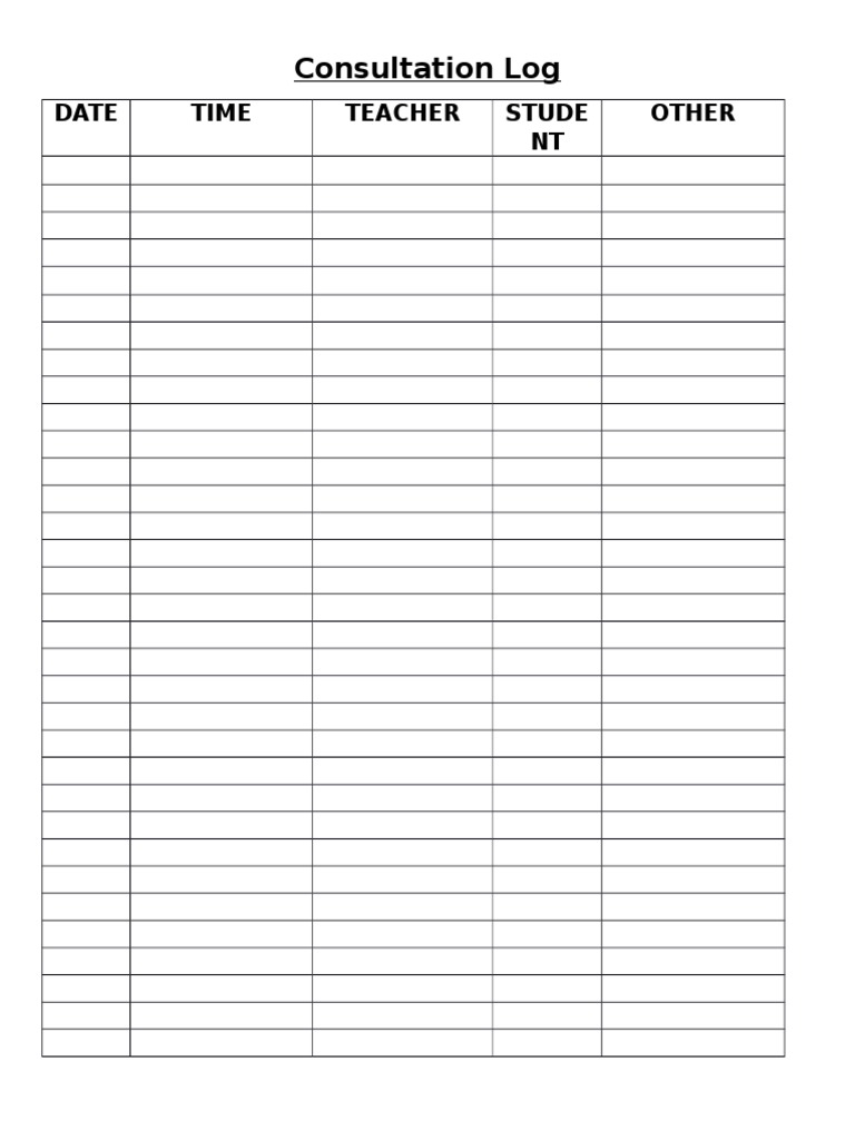 Consultation Log | PDF