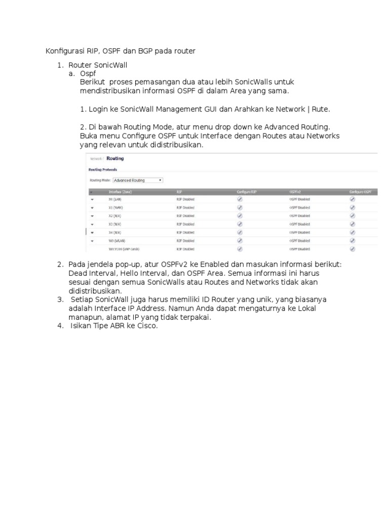 Konfigurasi Routing | PDF