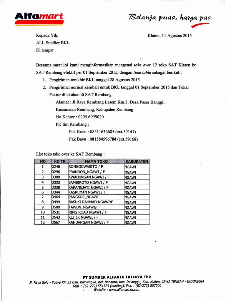 Contoh Surat Perubahan Jadwal - Delinewstv Contoh Surat Perubahan Jadwal - Delinewstv