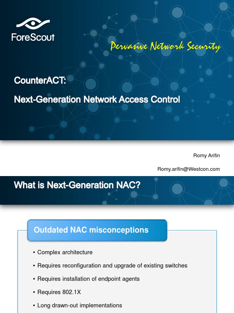 ForeScout Next Generation NAC Presentation | PDF | Virtual Private ...