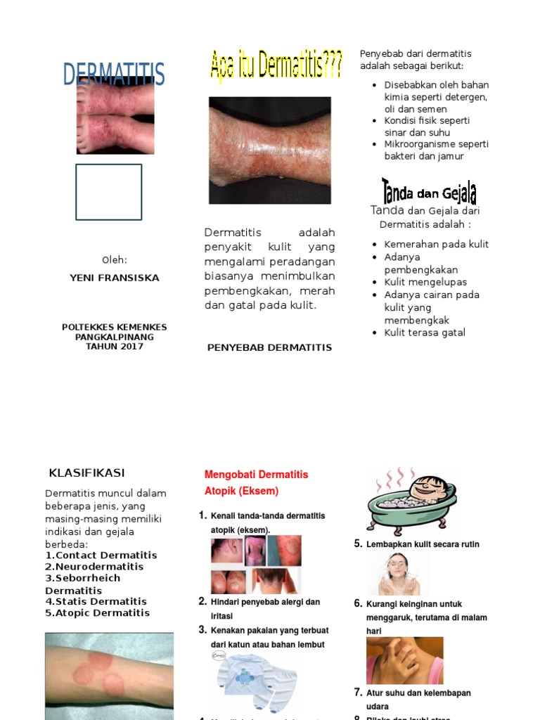 Leaflet Dermatitis Poltekkes | PDF