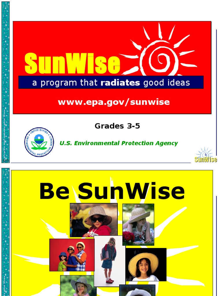 Sunwise: A Program That Radiates Good Ideas | PDF | Sunscreen | Ultraviolet