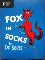 Fox in Socks Book | PDF | Dr. Seuss | Books