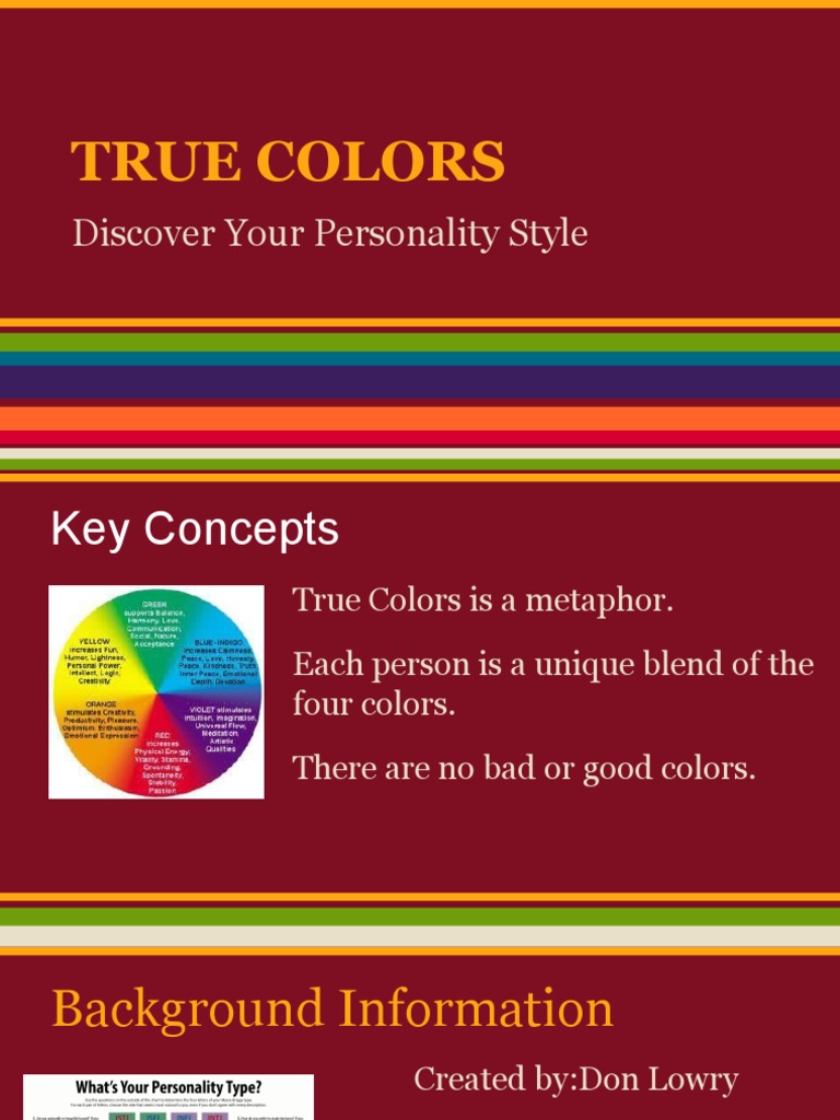 True Colors | PDF | Communication | Behavioural Sciences