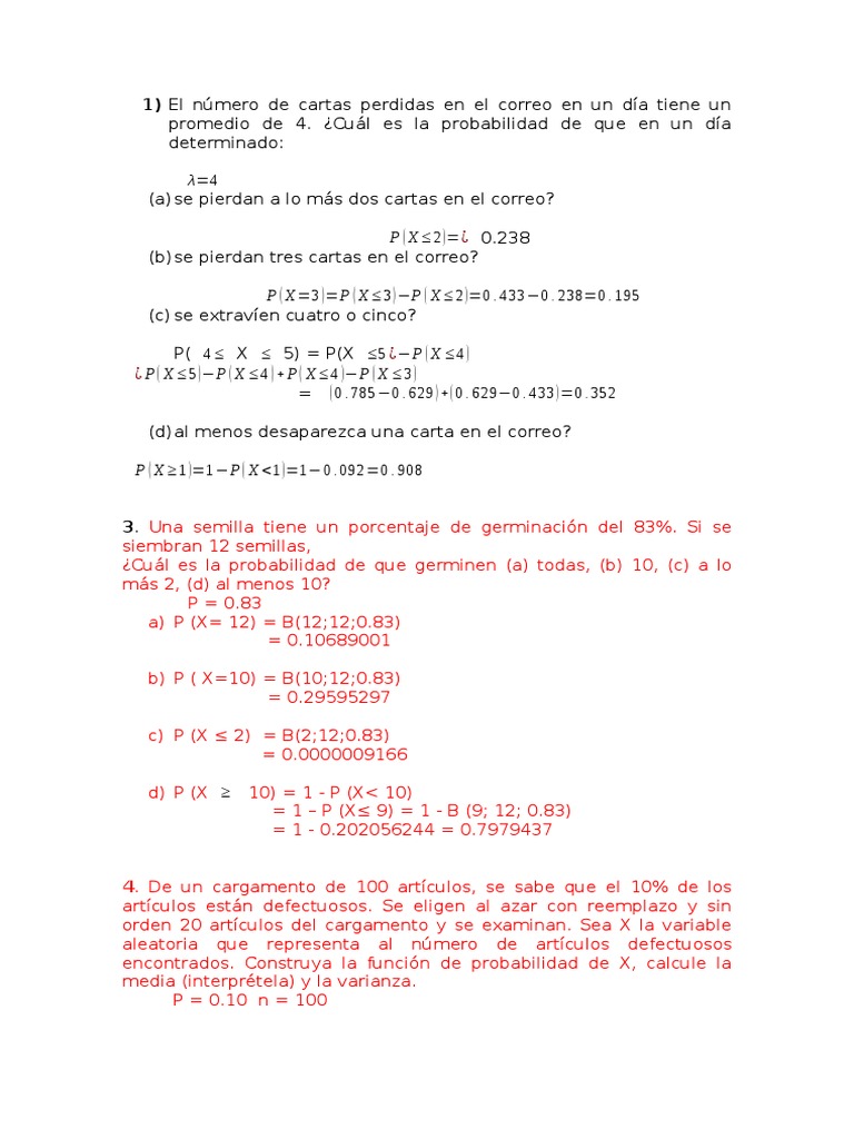 Ejercicios Binomial | PDF | Probabilidad | Matemáticas Aplicadas
