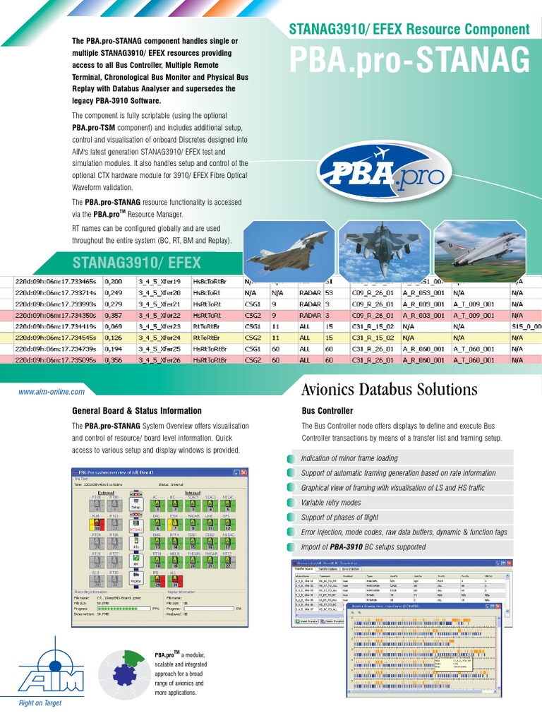 Pba - Pro Stanag HR Sep2008 | PDF | Online And Offline | Simulation