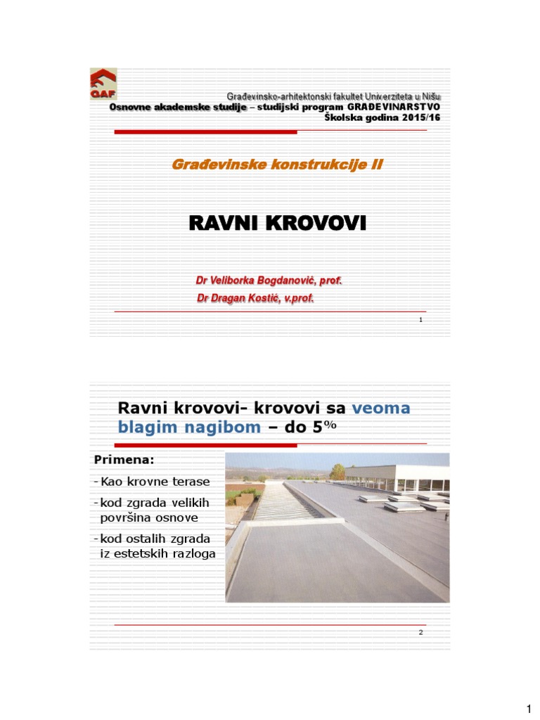 Ravni Krovovi - GK II 2015 PDF | PDF