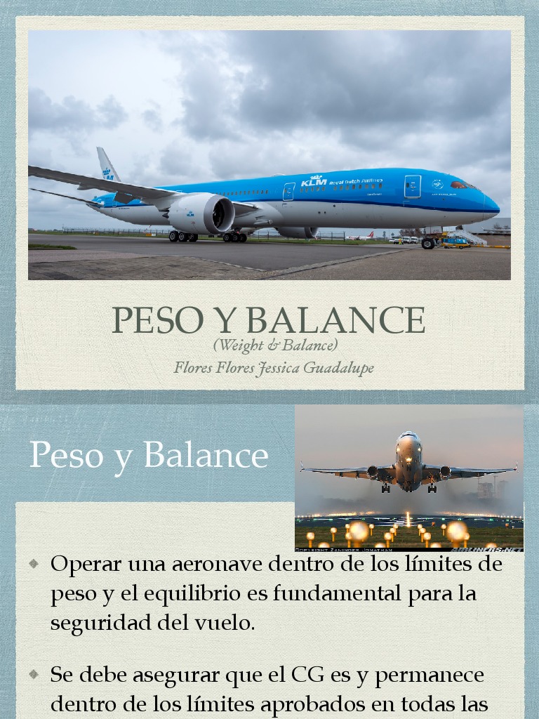 Peso y Balance en Aeronaves | PDF | Avión | Aeronave