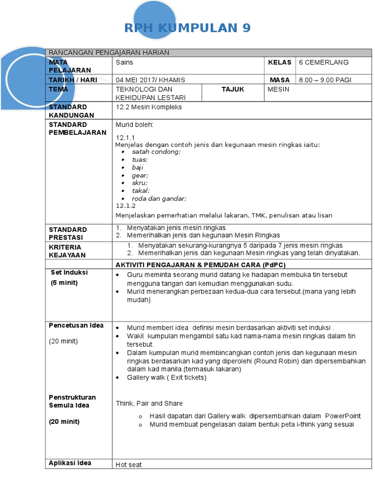 RPH Pak 21 Kump 9 | PDF