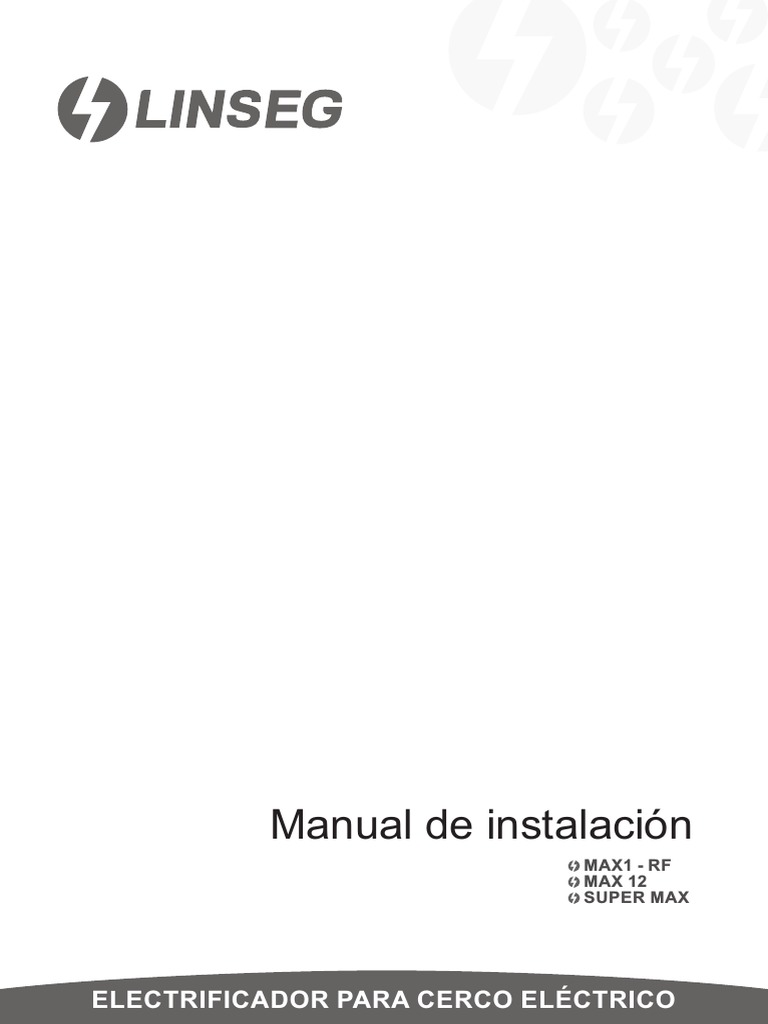 Linseg Serie Max - Instalador | PDF | Diodo emisor de luz | voltaje