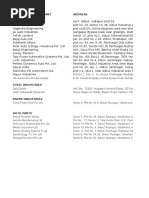 List of Companies in Indore | PDF | Business | Technology & Engineering