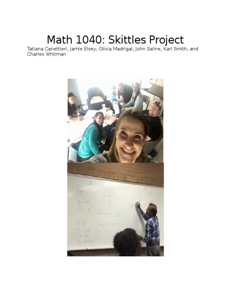 Skittles Project 5-02 | PDF | Statistical Hypothesis Testing ...