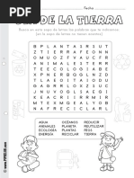 Sopa de Letras de Contaminacion Ambiental | PDF | Contaminación ...