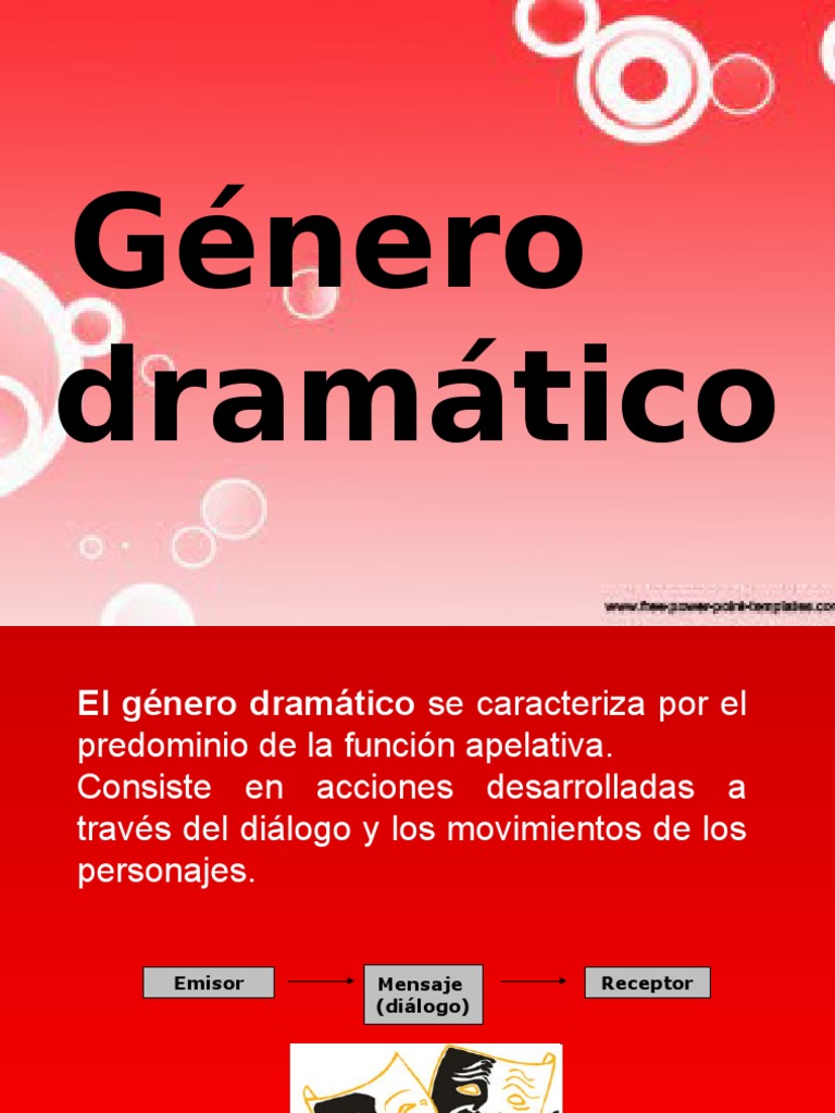 PowerPoint Género dramático libro fu.ppt | Teatro | Entretenimiento