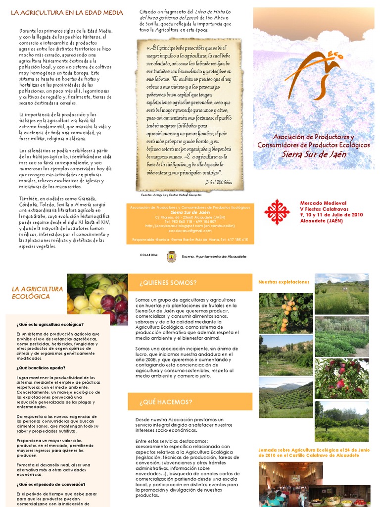 Tríptico Stand | PDF | Agricultura ecológica | Agricultura
